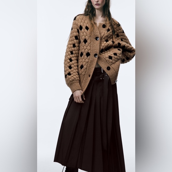 Zara | Sweaters | Structured Knit Cardigan | Poshmark